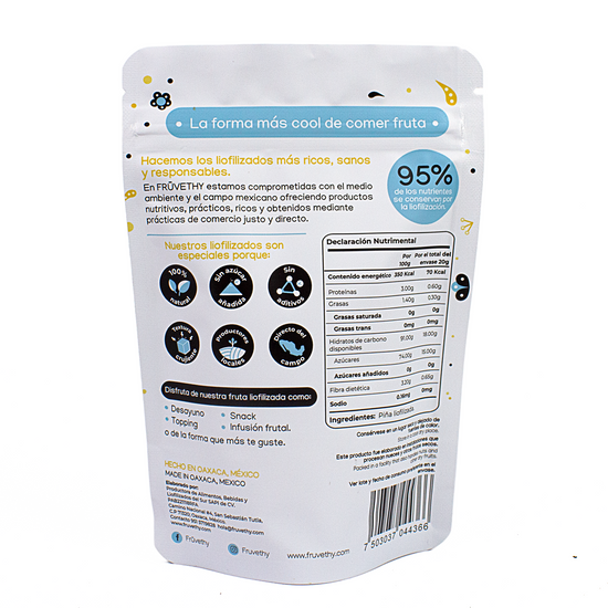 Snack Piña Liofilizada| Snack Tropical y Dulce– Fruvethy – Tienda Fruvethy
